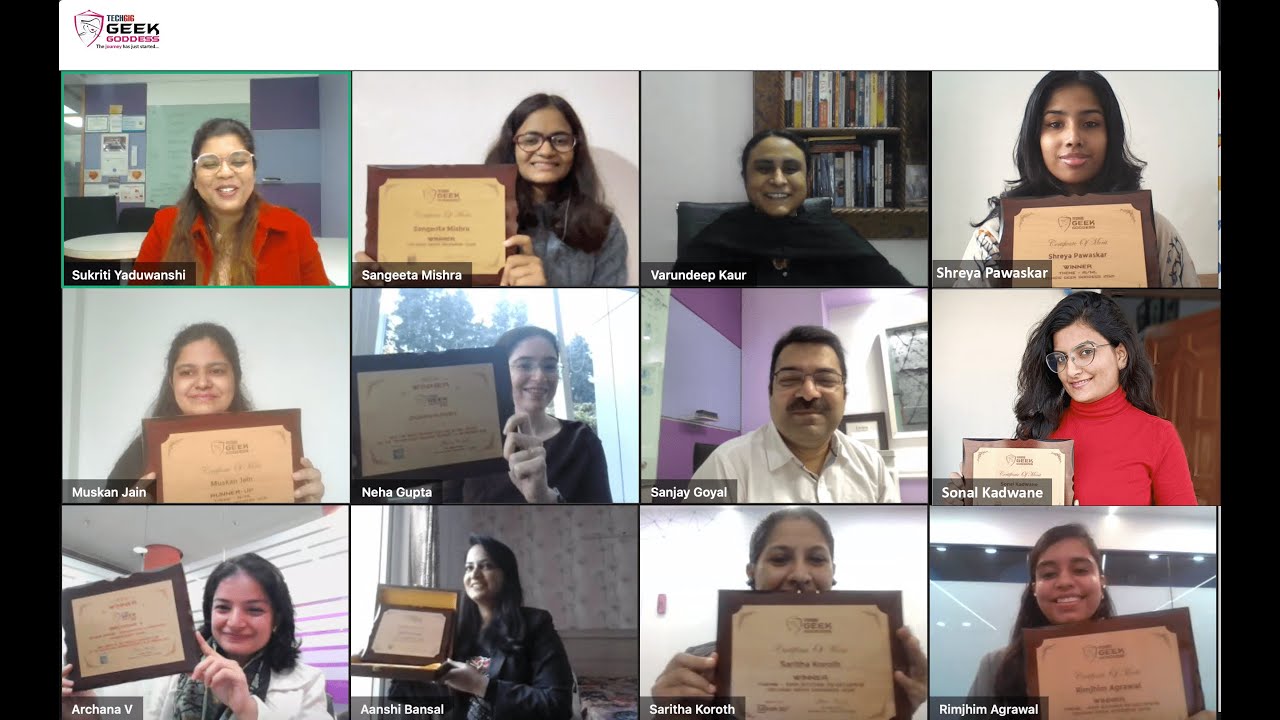 Meet the Winners of TechGig Geek Goddess 2021 - YouTube