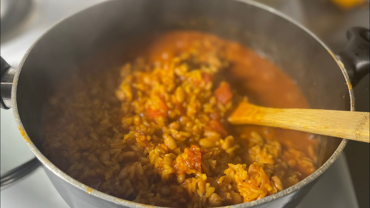 Caribbean African Mexican Rice and Beans Recipe 🌶️ Vlog - YouTube