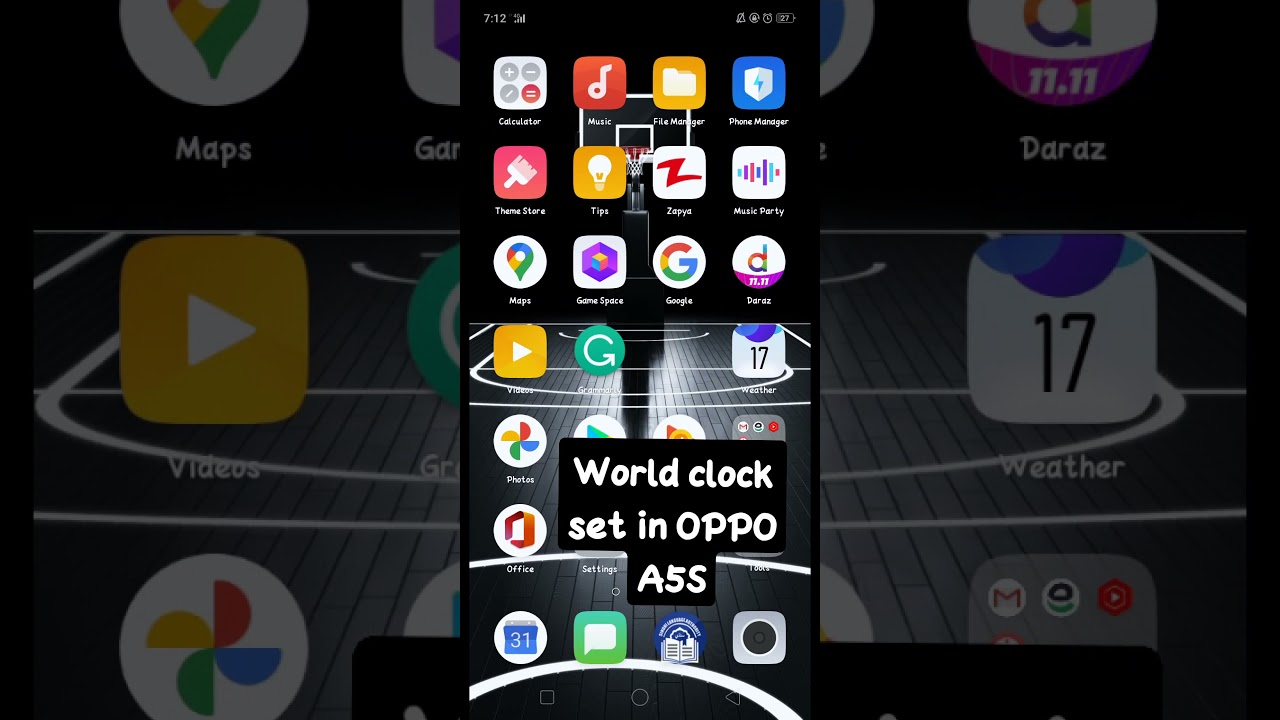 World Clock Set In OPPO A5S YouTube World Clock Set In OPPO A5S YouTube