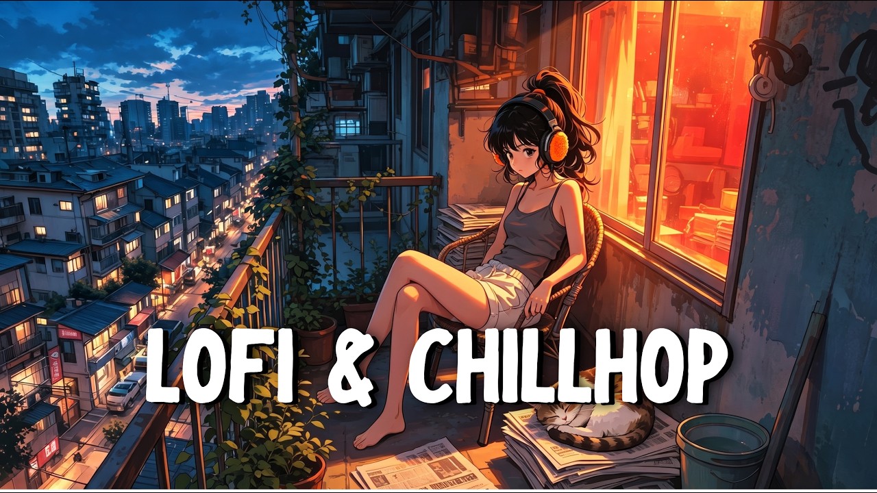 Late Night Flow 🌌 Cozy Balcony Lofi / Soft Piano & Guitar Beats to Code ...