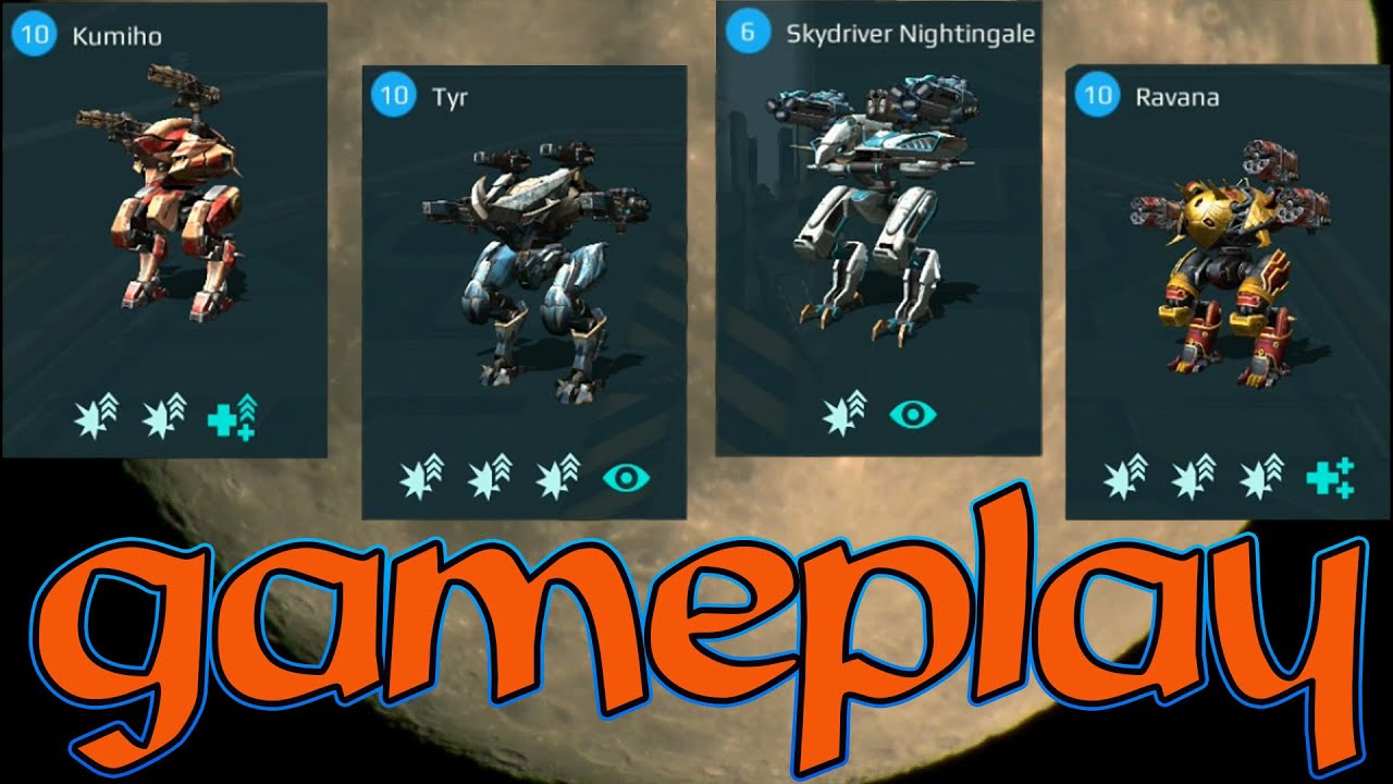 War Robots Kumiho Tyr Skydriver Nightingale Ravana Domination Mode Gameplay - YouTube