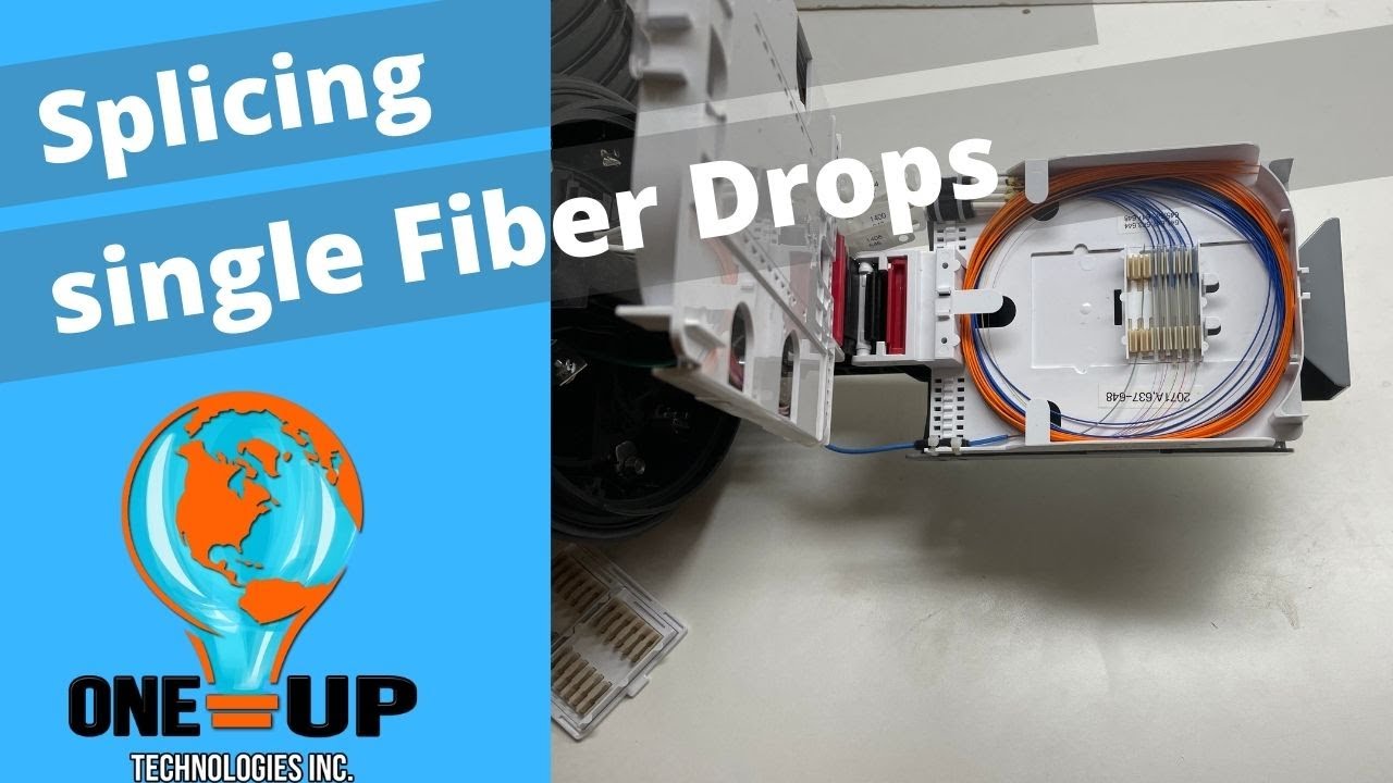 Splicing Single Fiber Drops - YouTube
