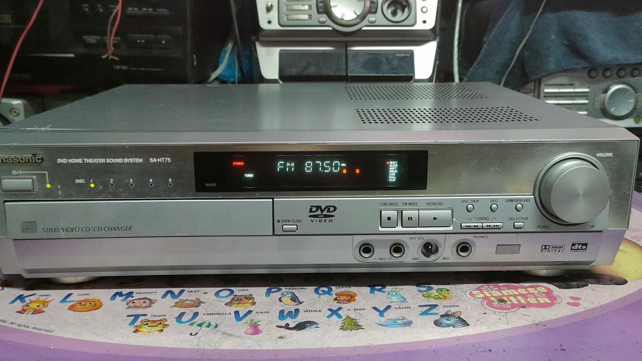 โฮมเธียเตอร์ panasonic sa-ht75 DVD 5 แผ่น ระบบถอดรหัส 5.1 อัตโนมัติ มี ...