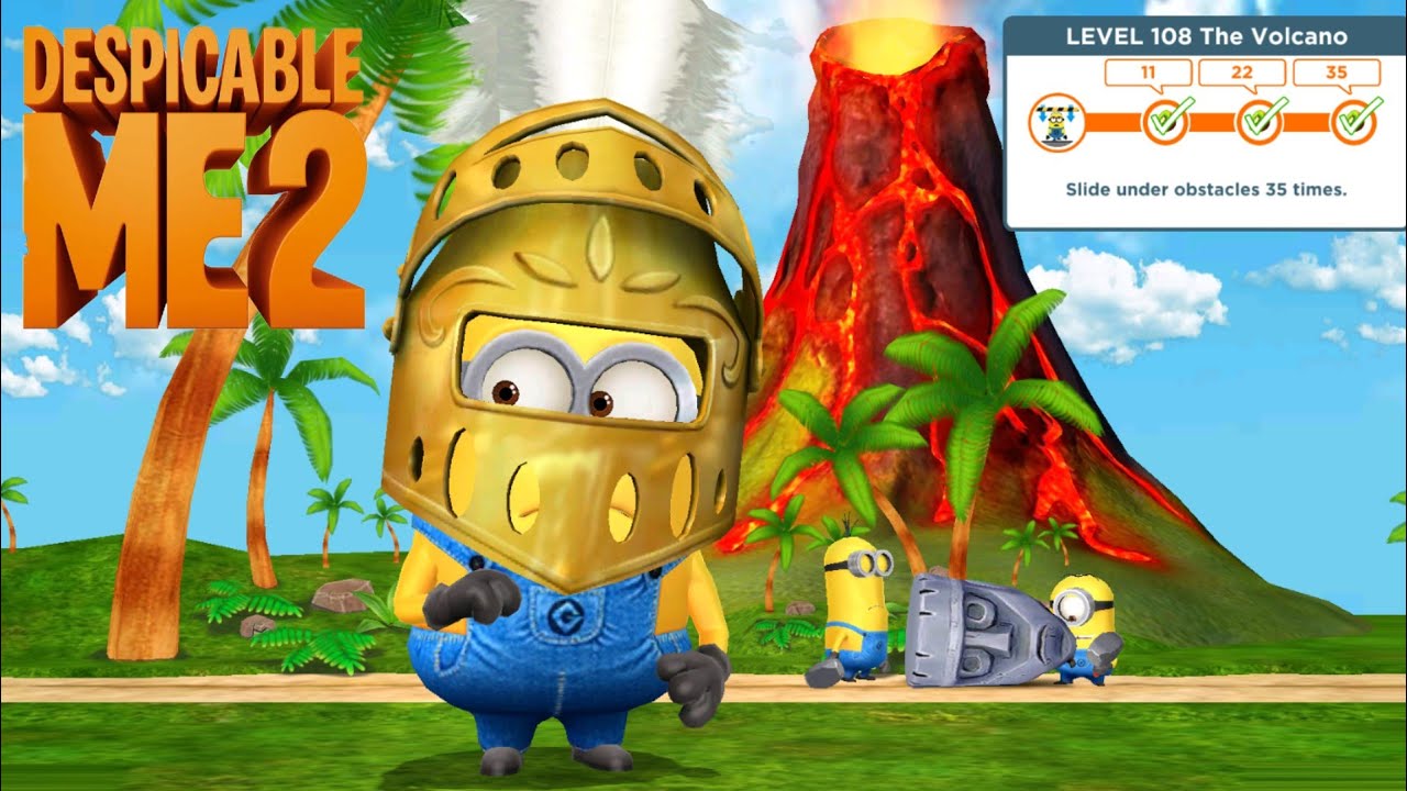 Despicable Me 2 Minion Rush Knight minion The Volcano level 108 ...
