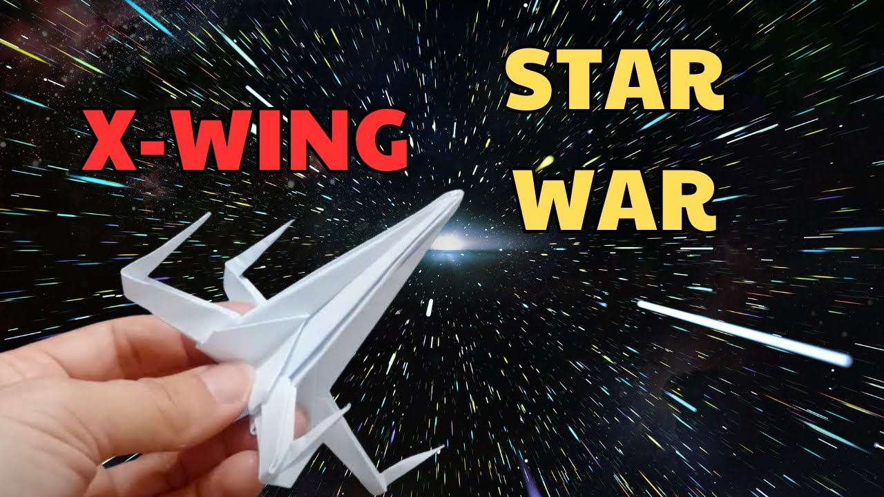 Star Wars X-Wing Origami Fighter | Create Skywalker Legendary Starship ...