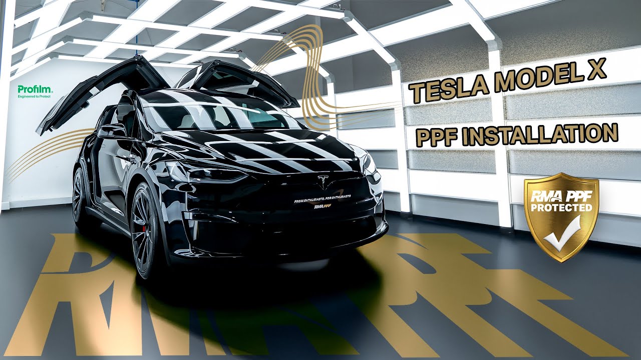 Black Tesla Model X PPF Installation by RMA PPF | Protect Your Car's ...