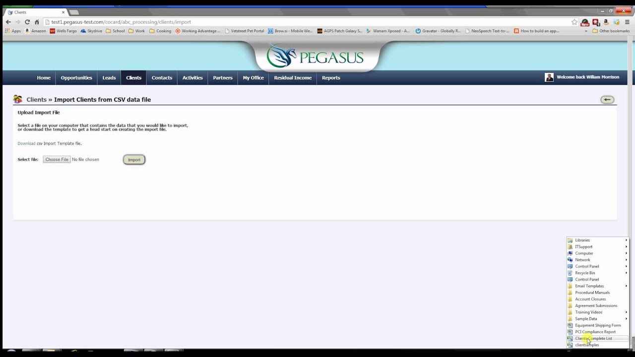 How to Import Clients in Pegasus CRM - YouTube