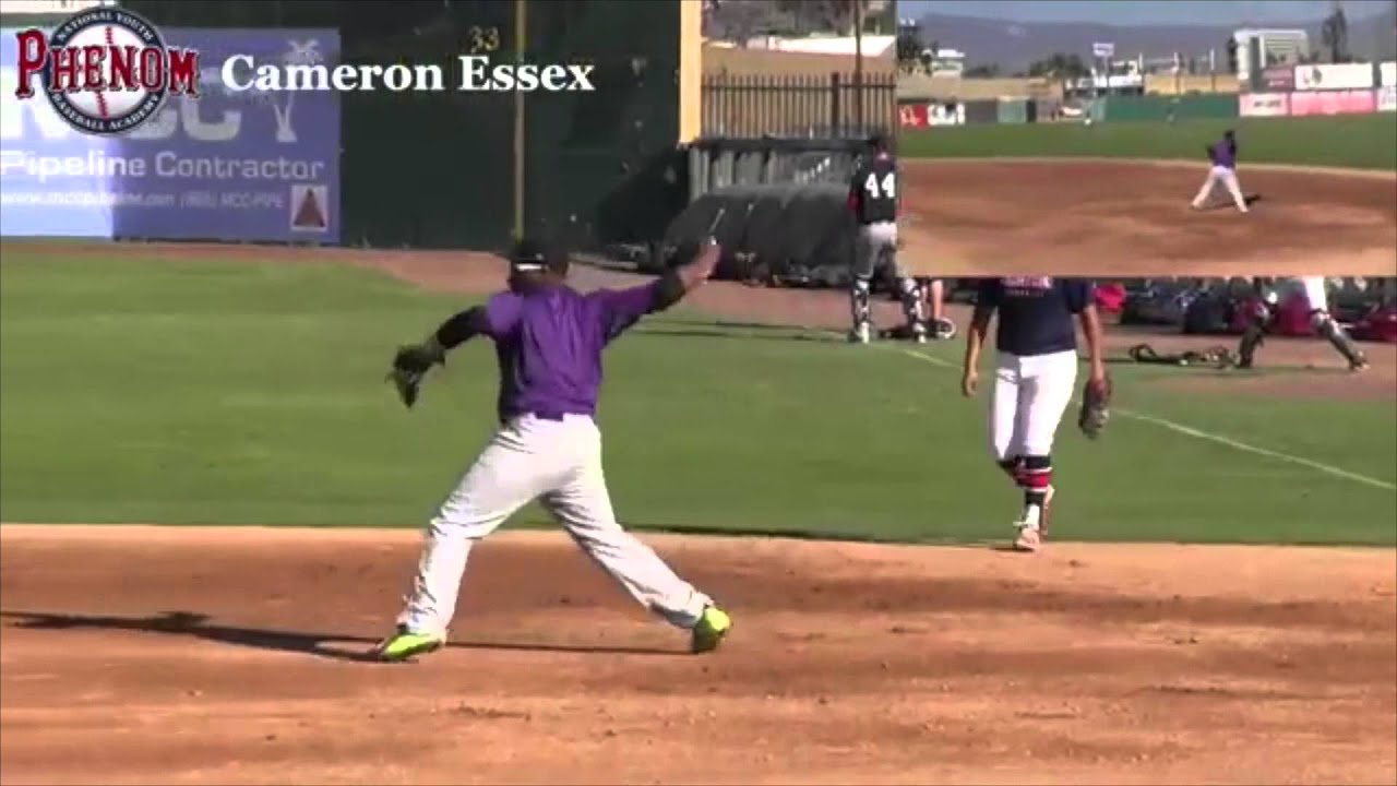 Cameron Essex Class of 2017 1st base 3rd base prospect video - YouTube