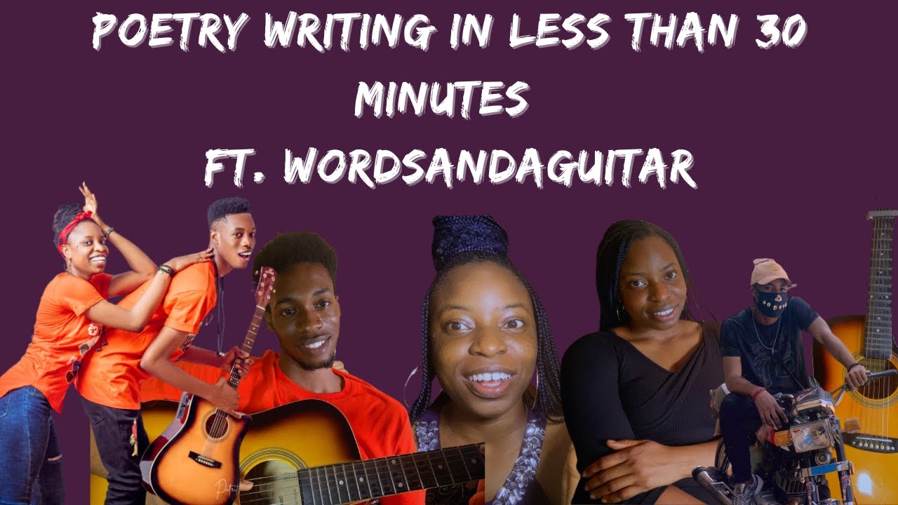 Writing spoken word poetry in minutes with the guitar finger picking ...