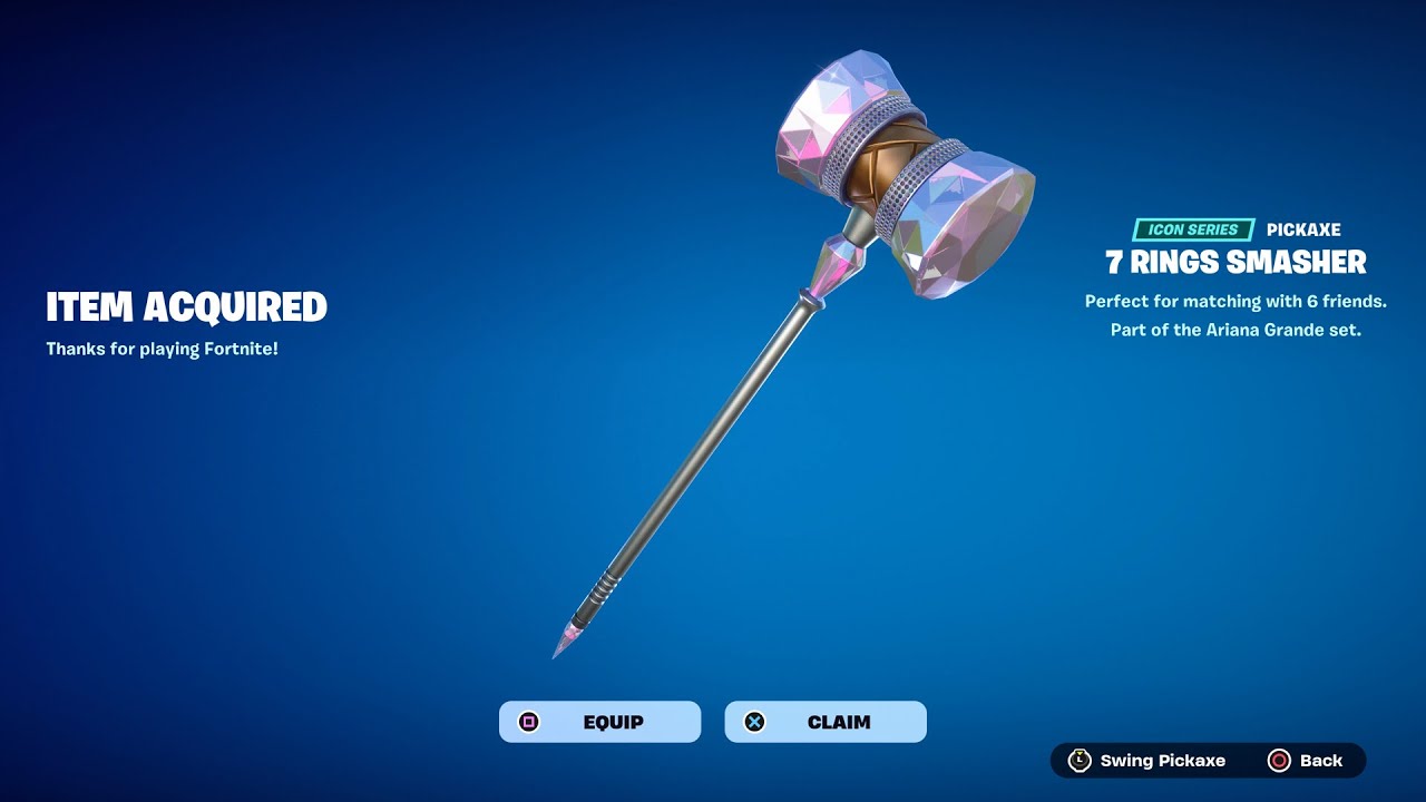 How To Get 7 Rings Smasher Pickaxe NOW FREE In Fortnite! (7 Rings ...