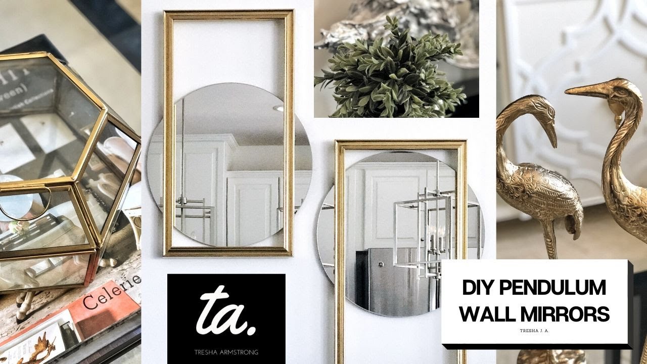 DIY Pendulum Wall Mirrors - YouTube