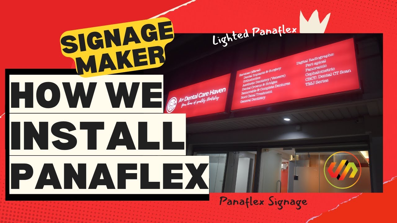 How We Install Panaflex Signage - YouTube