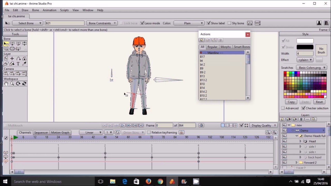 New improved Rig Demo - Anime Studio - YouTube