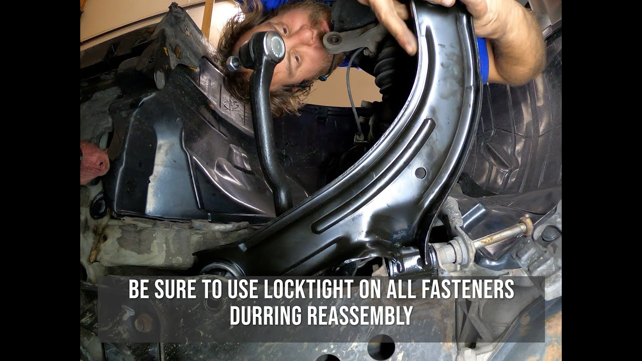 Nissan Versa lower control arm / ball joint replacement. - YouTube