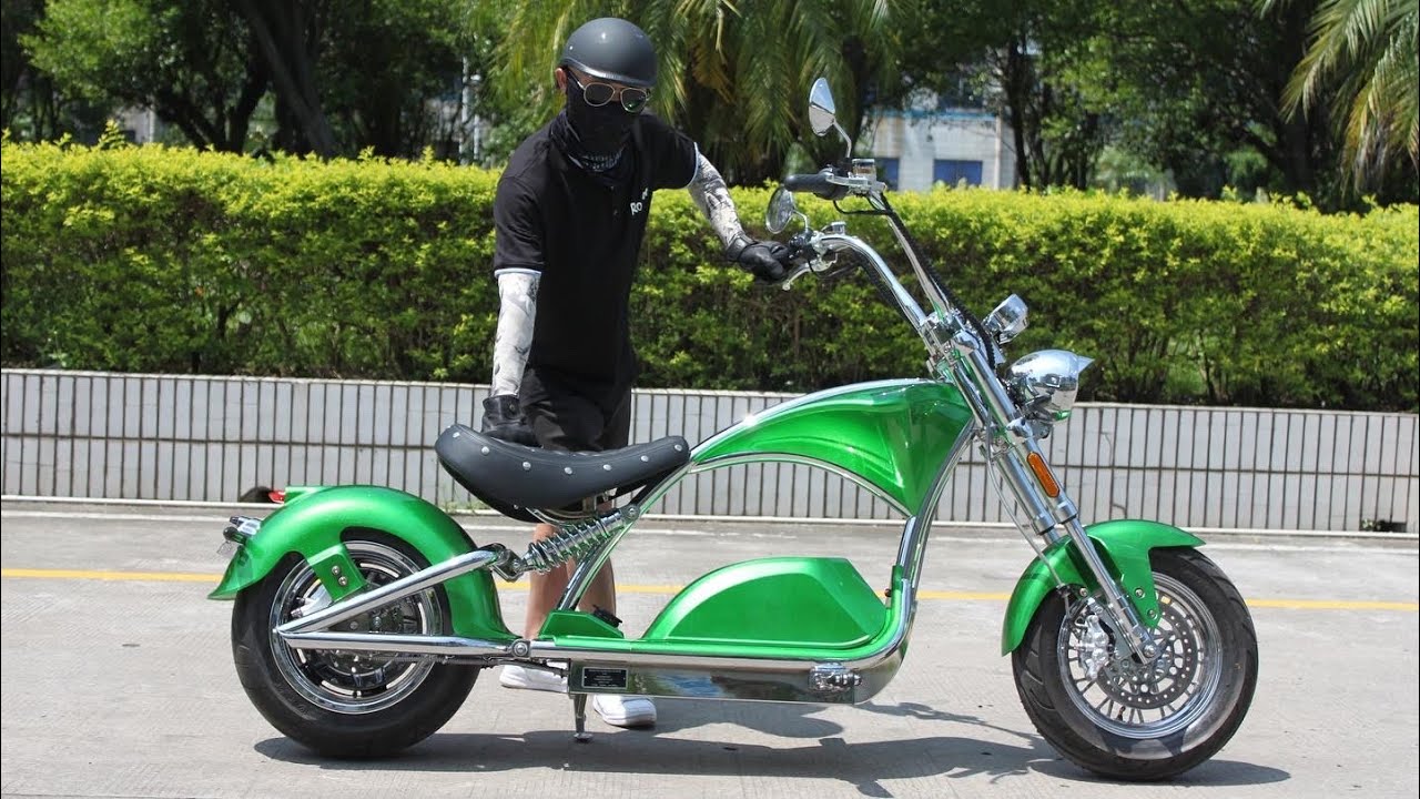 Rooder citycoco chopper ElektroRoller scooter - YouTube
