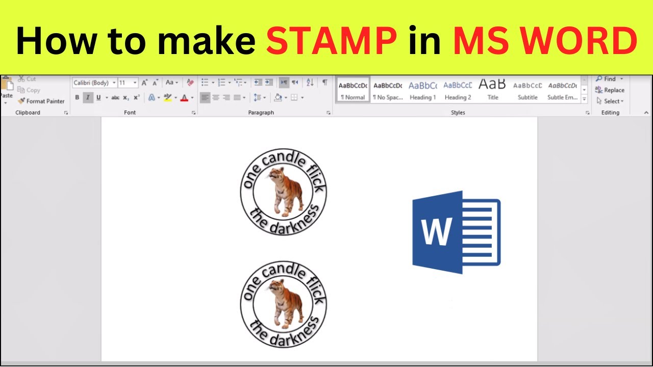 How to Make Round Seal in Microsoft Word 2023 - YouTube