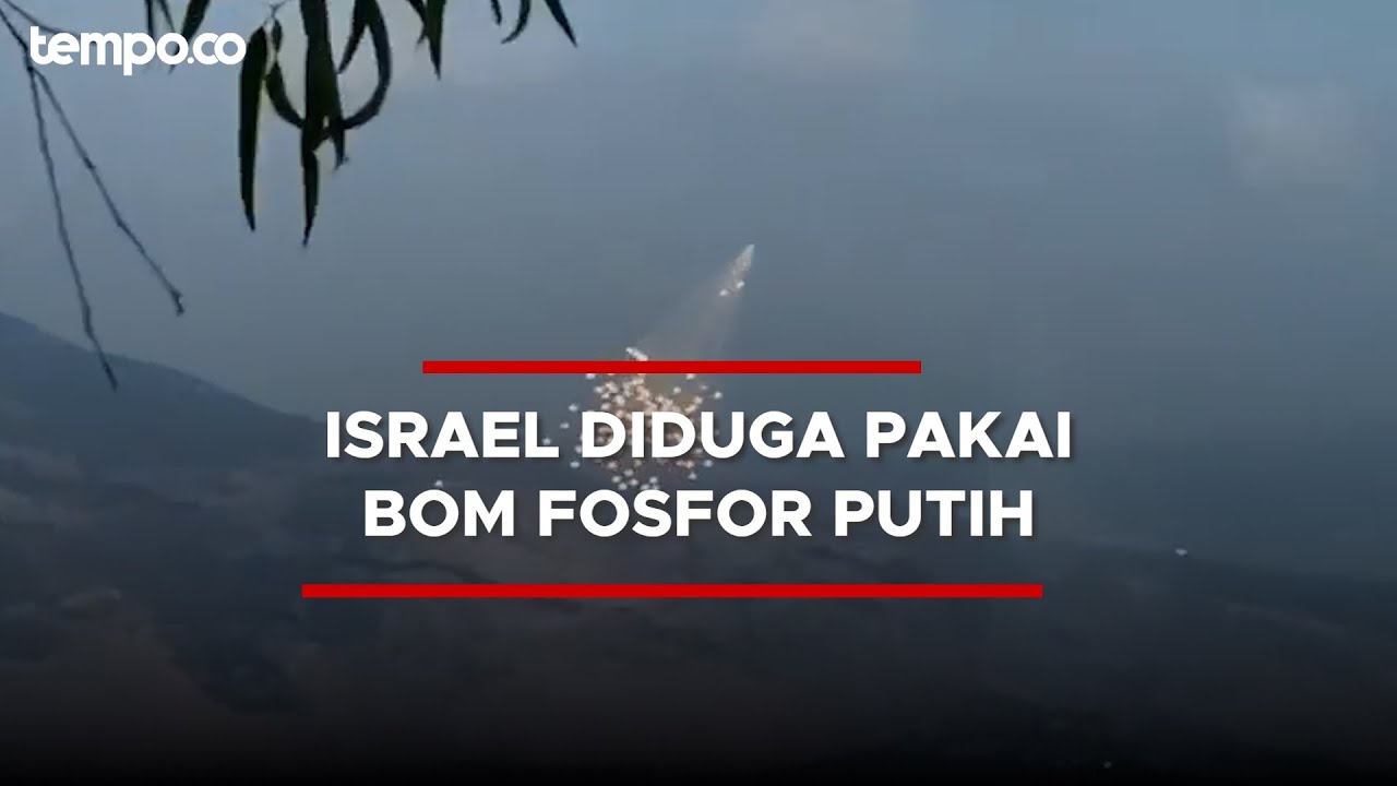 Israel Didiuga Pakai Senjata Kimia Fosfor Putih untuk Gempur Palestina ...