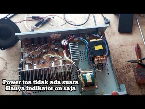 Power toa za-2120 tidak ada suara. Hanya Indikator on saja. - YouTube