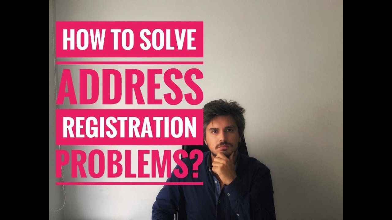 HOW TO SOLVE ADDRESS REGISTRATION PROBLEMS? | ERASE PREVIOUS TENANT ...