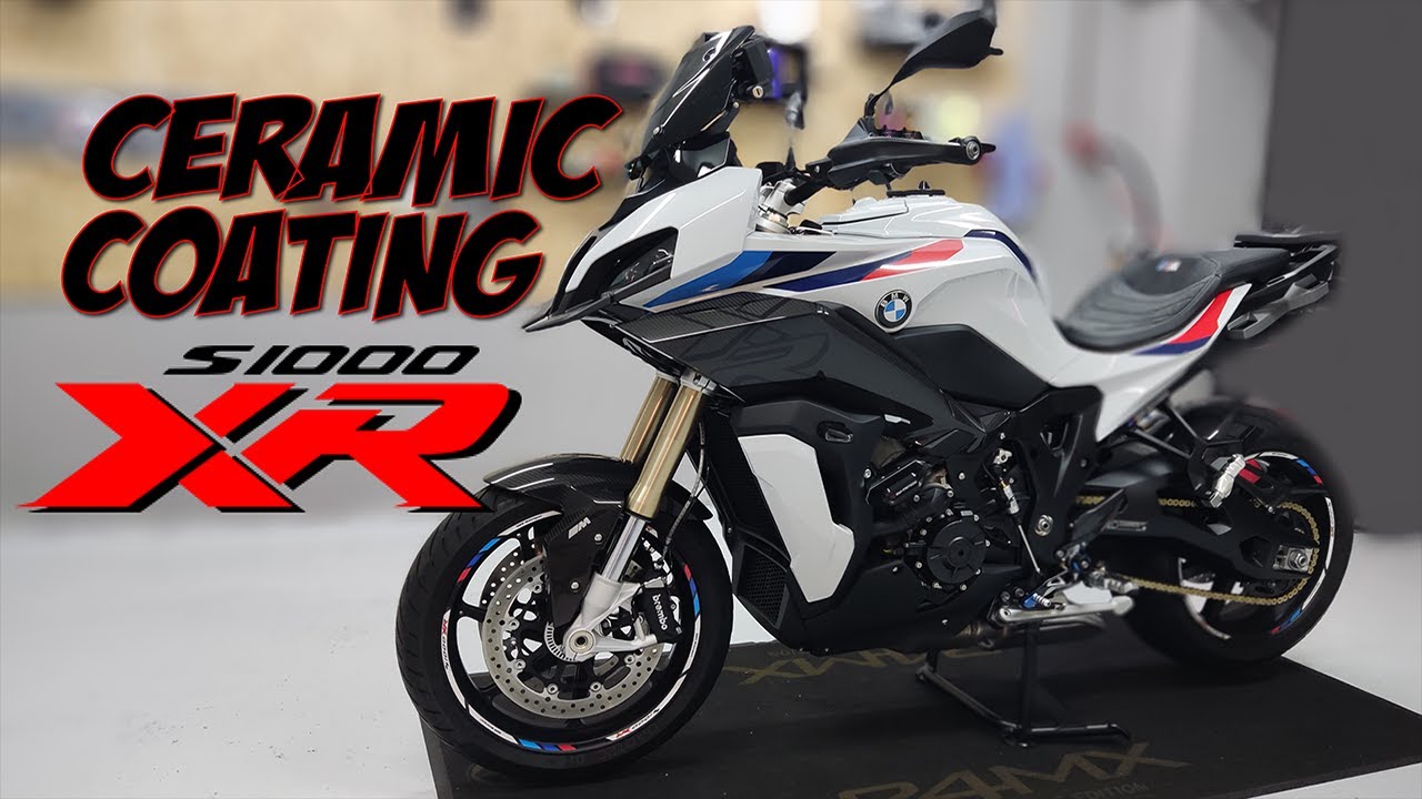 Ceramic coating on a BMW XR 1000 M - YouTube