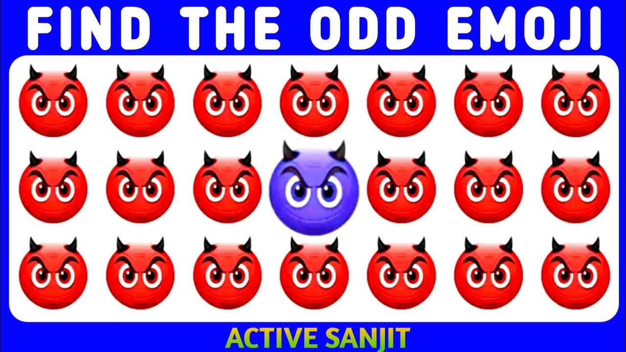 Can You Find The Odd Emoji Out 194 | Find The Odd Emoji Out| Ultimate ...