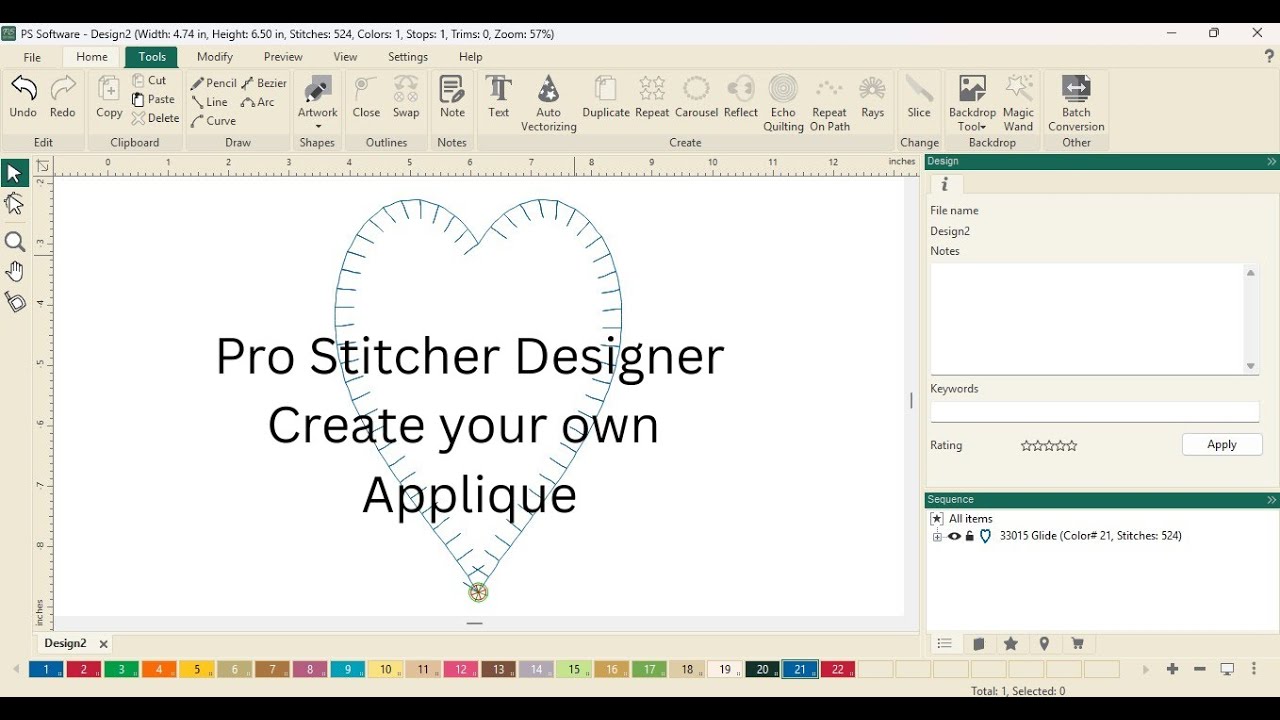 Pro Stitcher Designer-Create your own applique with decorative stitches ...