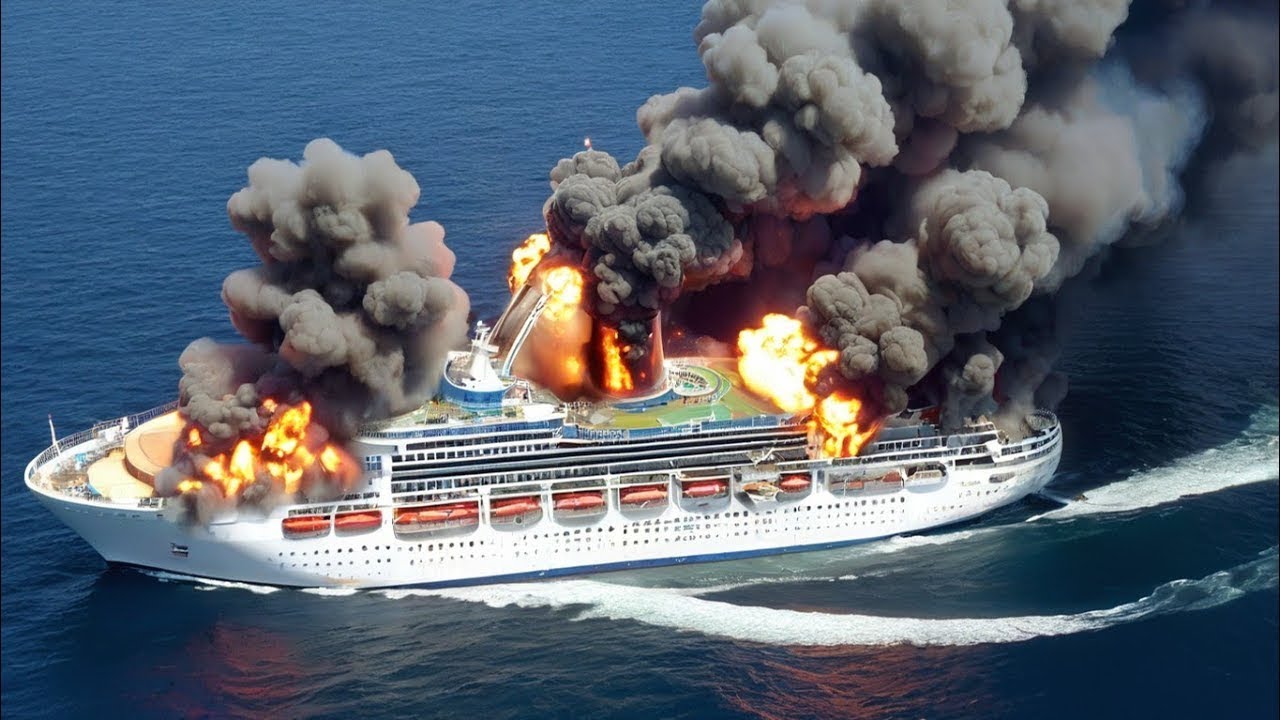 13 Minutes ago! Ukrainian M142 HIMARS Blows up Russia's largest ship in ...