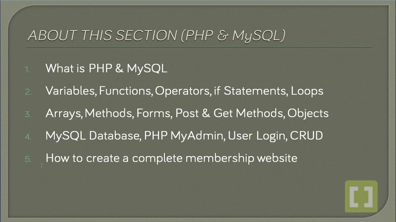 PHP - Lesson 76 - Introduction - YouTube