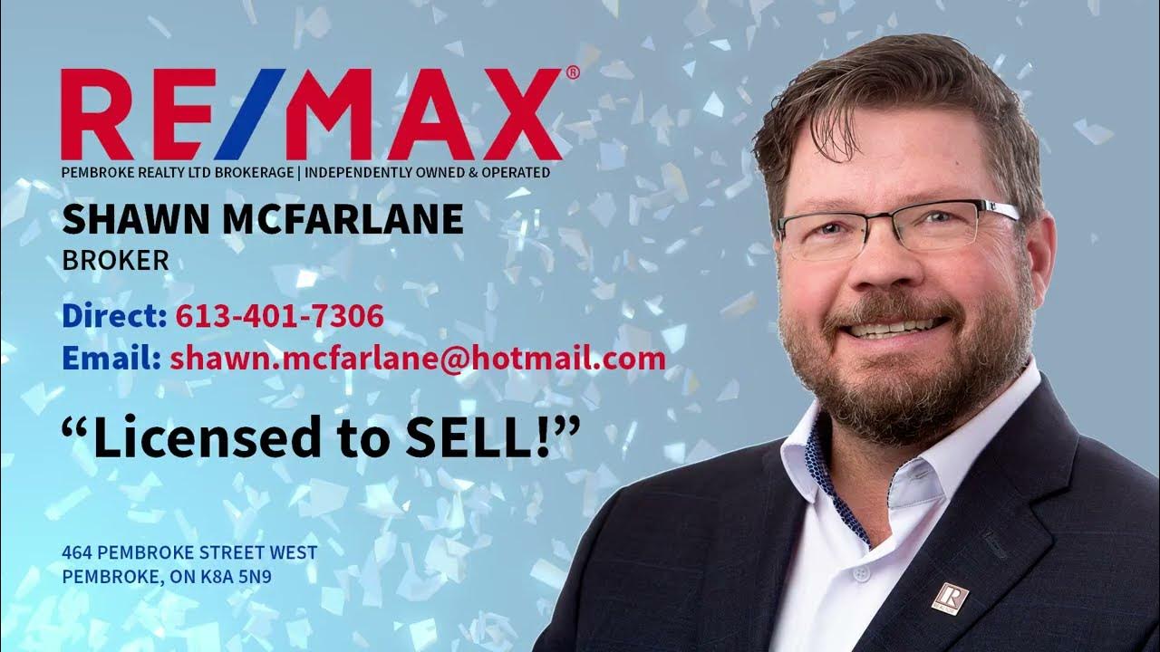 Shawn McFarlane 217 Fraser Street, Pembroke - YouTube