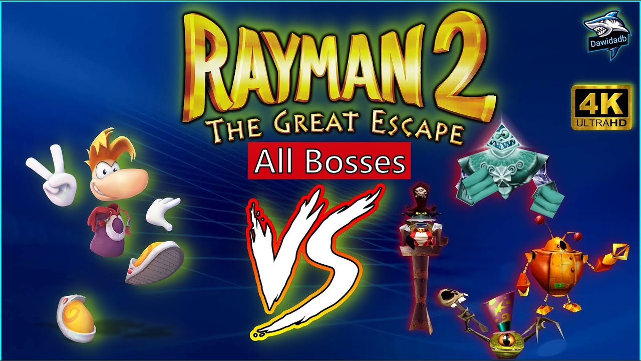 Rayman 2 The Great Escape All Bosses PC - YouTube