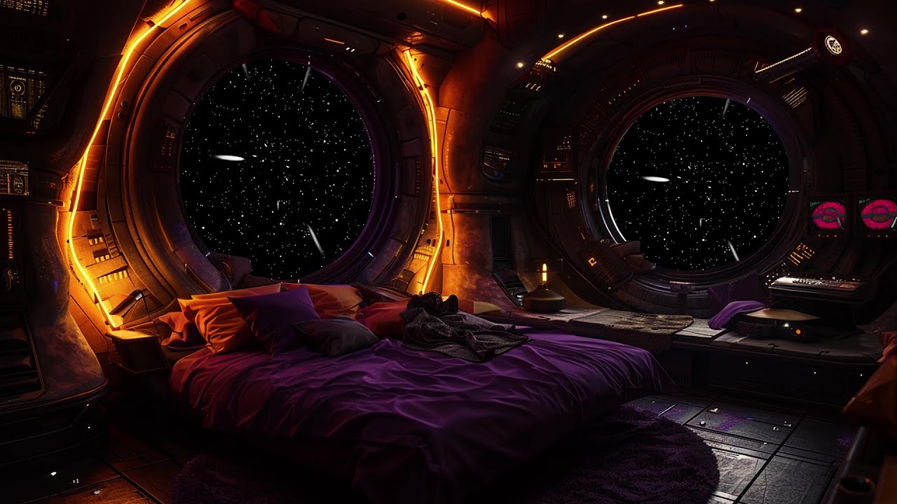 Space Sounds - Sleep Well and Relax in the Cozy Room of a Spaceship ...