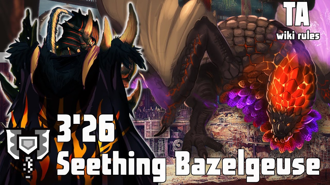 MHW: Iceborne PC - Seething Bazelgeuse [3'26] Charge Blade || TA - YouTube