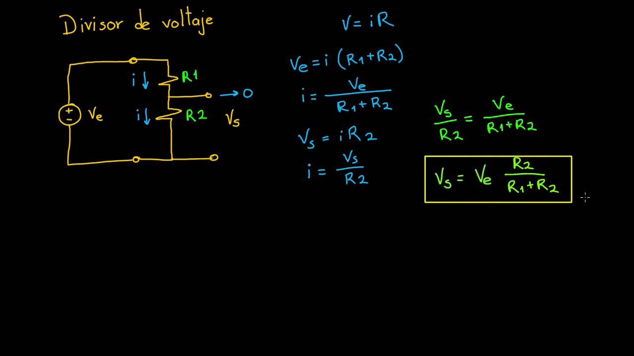 Divisor de voltaje | Ingeniería eléctrica | Khan Academy en Español ...