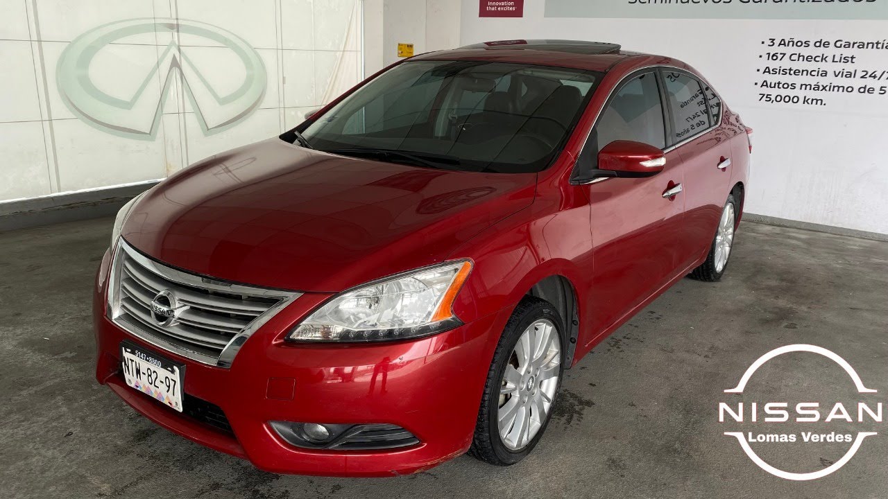 NISSAN SENTRA EXCLUSIVE NAVI 2013 ROJO\\NISSAN LOMAS VERDES - YouTube