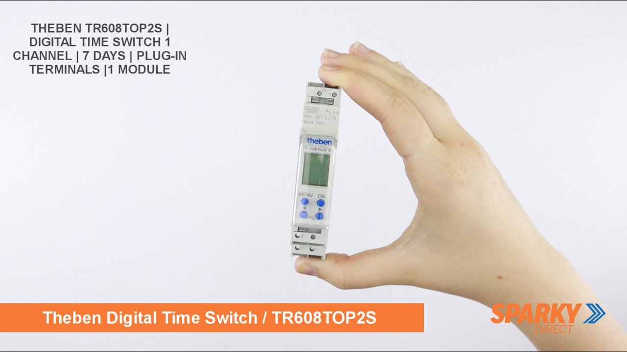 THEBEN TR608TOP2S | DIGITAL TIME SWITCH 1 CHANNEL | 7 DAYS | PLUG-IN ...