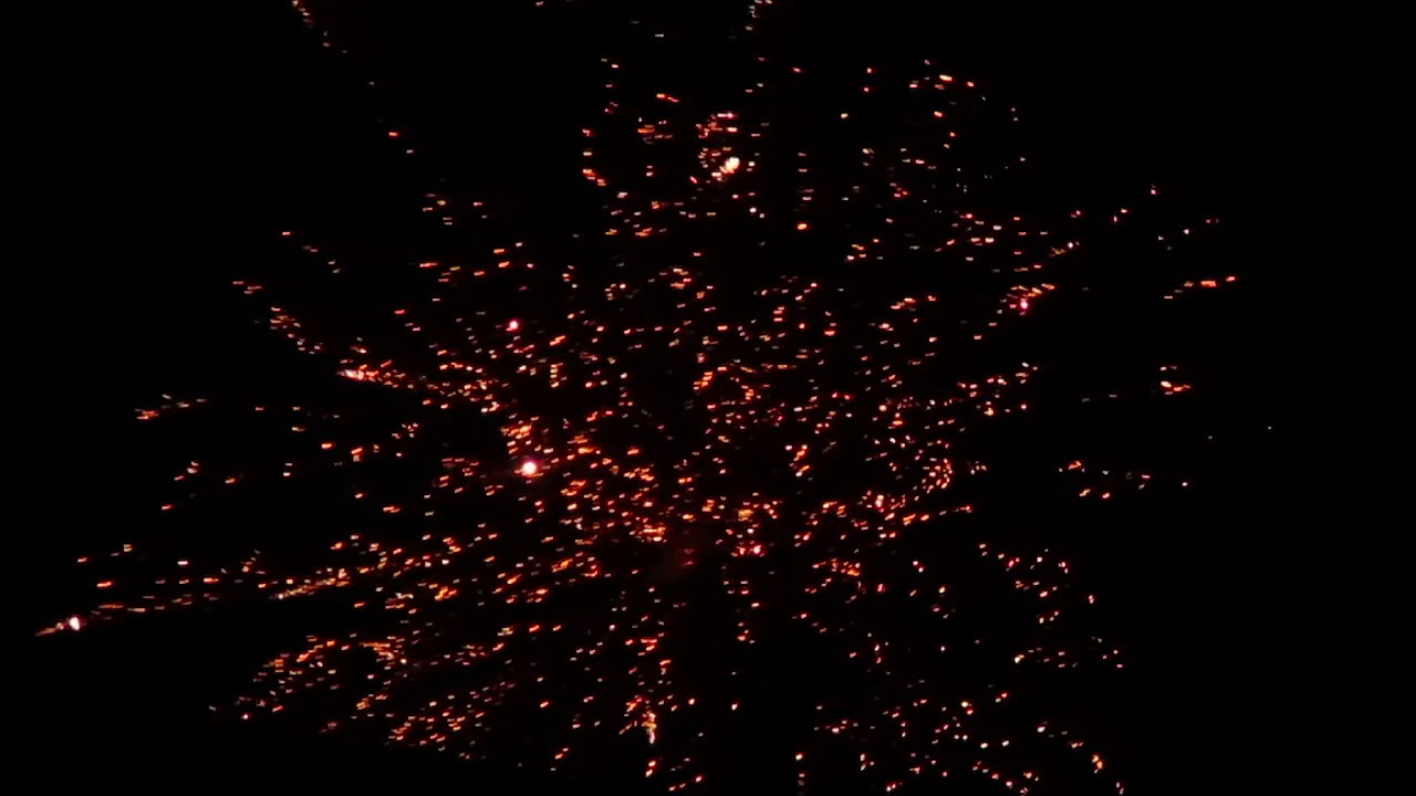 Crackers lighting up the night sky - YouTube
