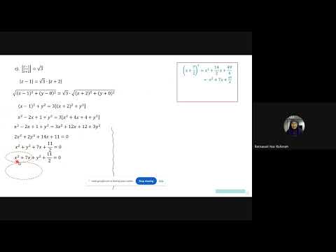 Locus from mathematical equation involving complex variable (2) - YouTube