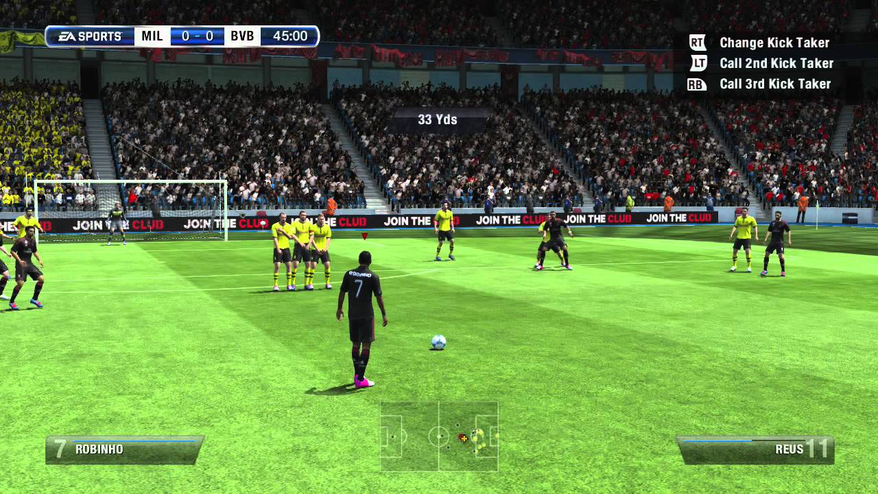 FIFA 13 - Awesome Robinho Free Kick - YouTube