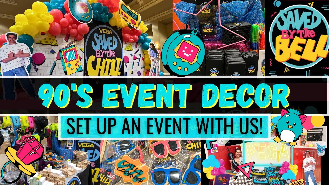 Setup an Event with Me - 90’s Themed Party Decorations- Event Planner ...