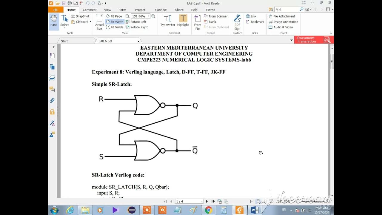 Quartus-Verilog HDL-lab1 1 - YouTube