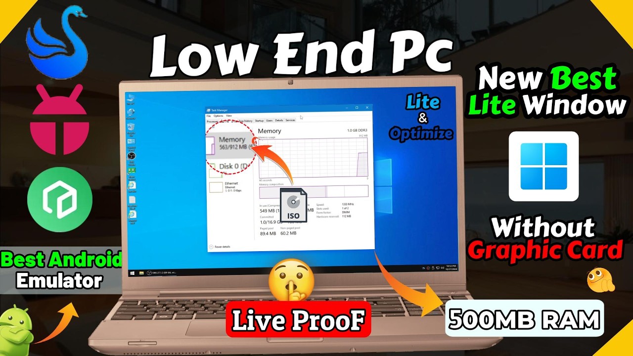 World Fastest Window For Low End Pc | Only 300MB Ram Use | Best Window ...