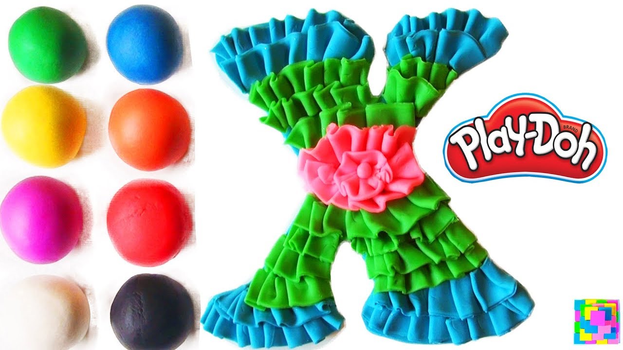 The Letter X Learning ABC with play doh Learn Colors & alphabet simple ...