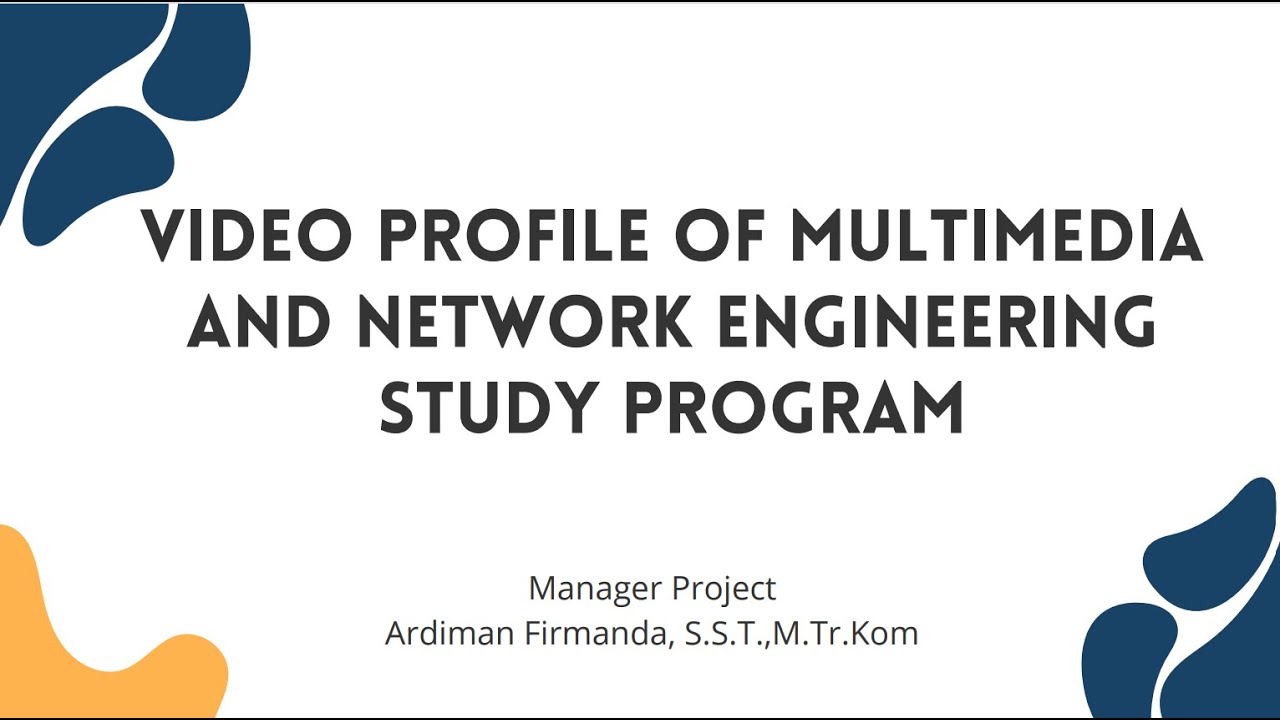 Presentasi Video Profil Prodi Teknik Multimedia dan Jaringan - YouTube