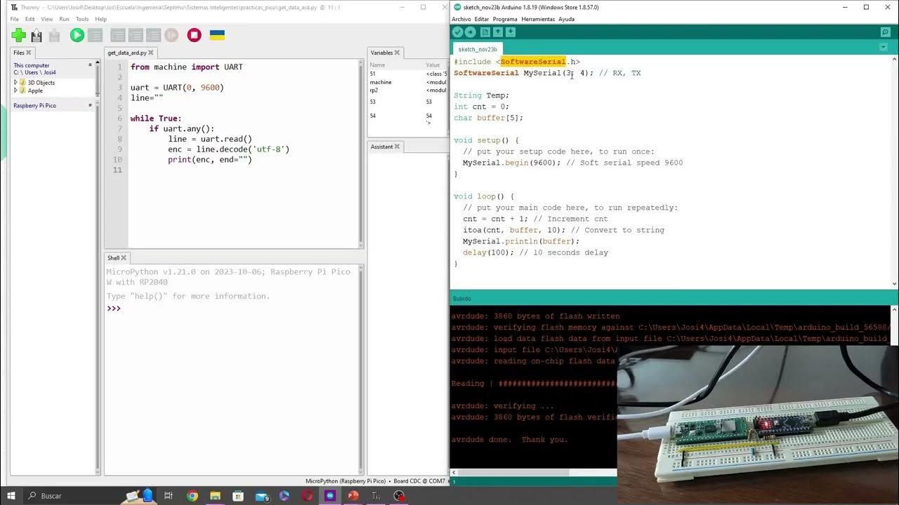 Project 15: Receiving and displaying numbers from the Arduino Uno - YouTube