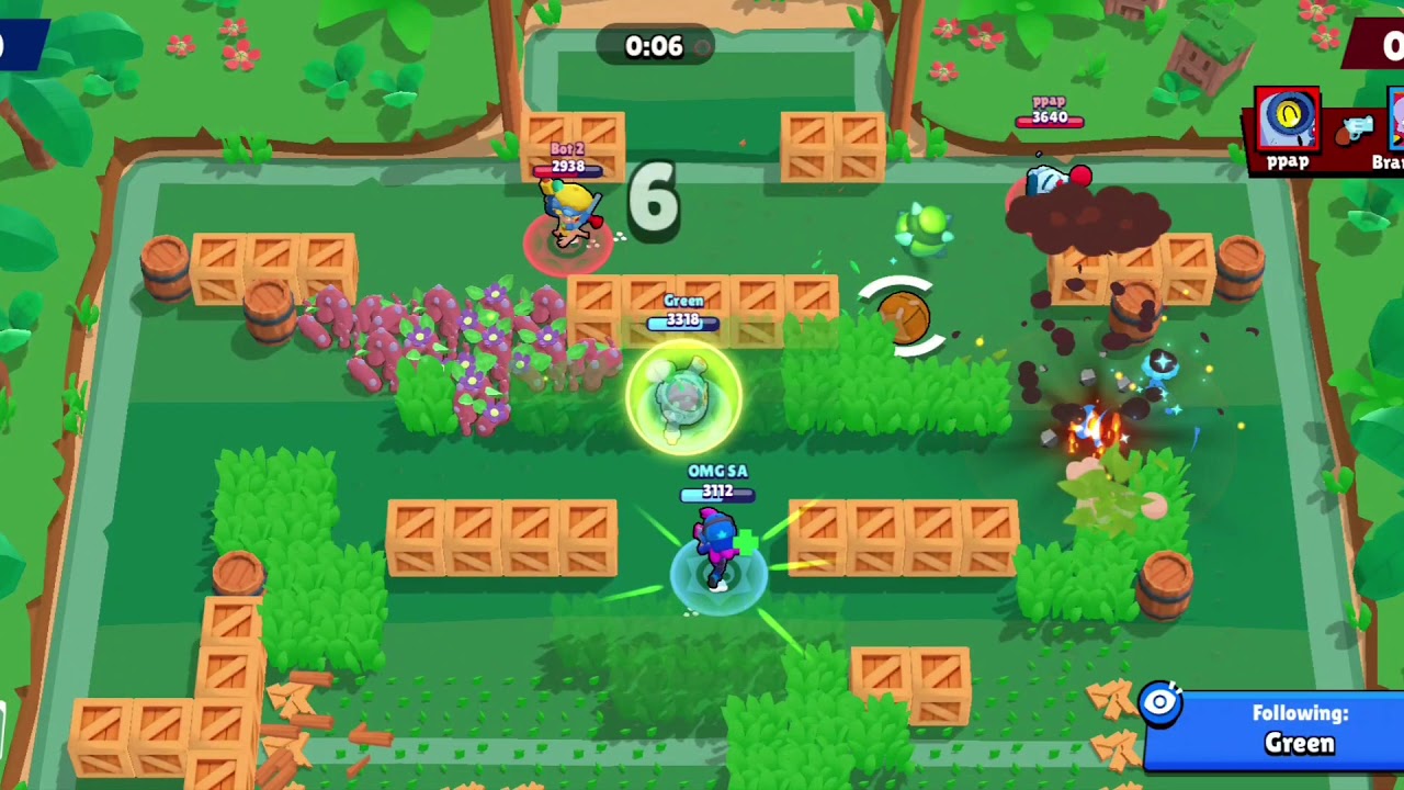 Courage to Squeeze and Score! Brawl Stars Ball Green - YouTube