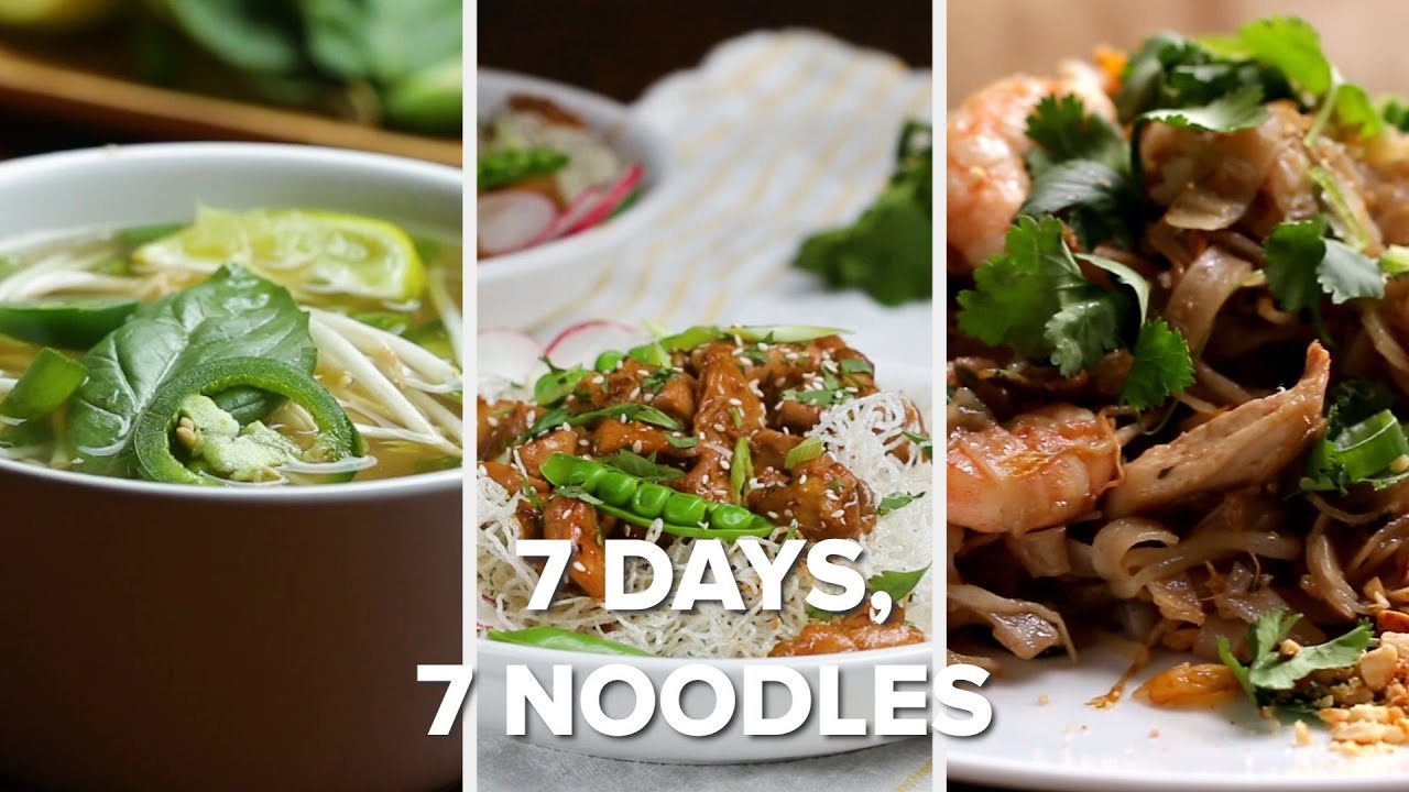 7 Days, 7 Noodle Recipes - YouTube