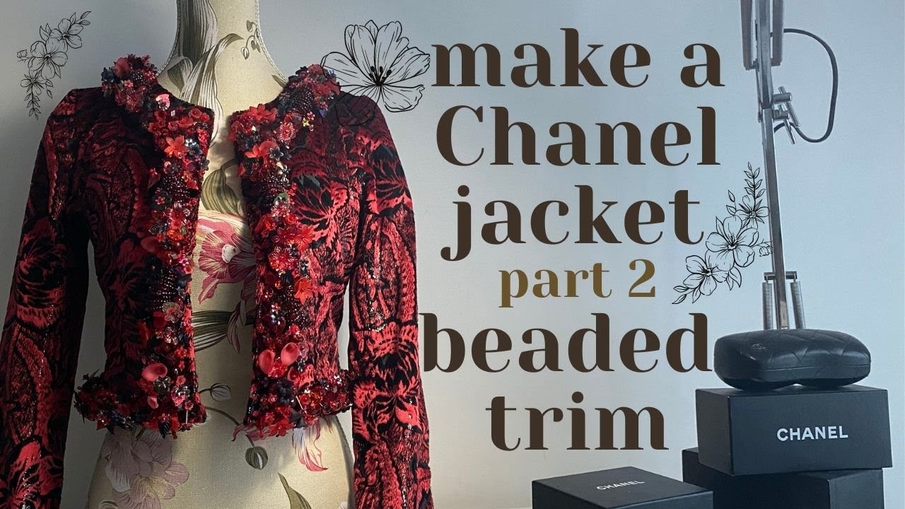 Make a Chanel-style jacket - Part 2 - Making beaded trim - YouTube