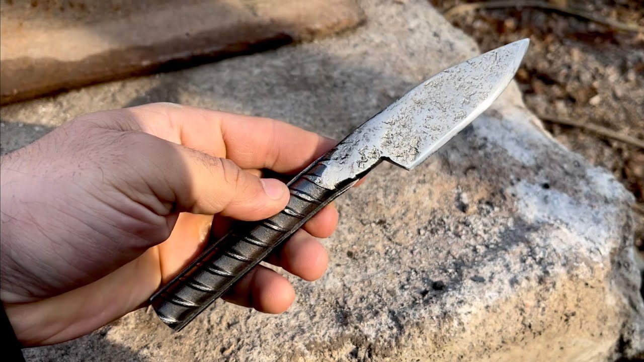 Homemade rebar knife - YouTube