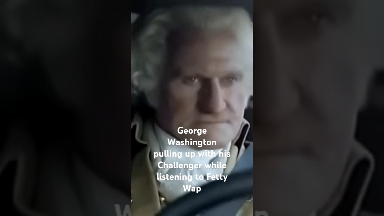 George Washington pulling up with his Challenger while listening to ...