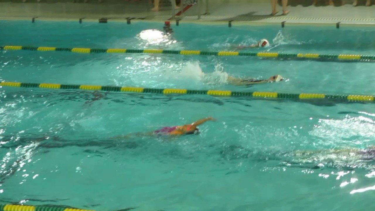 Alexis swimming at her mini meet - YouTube